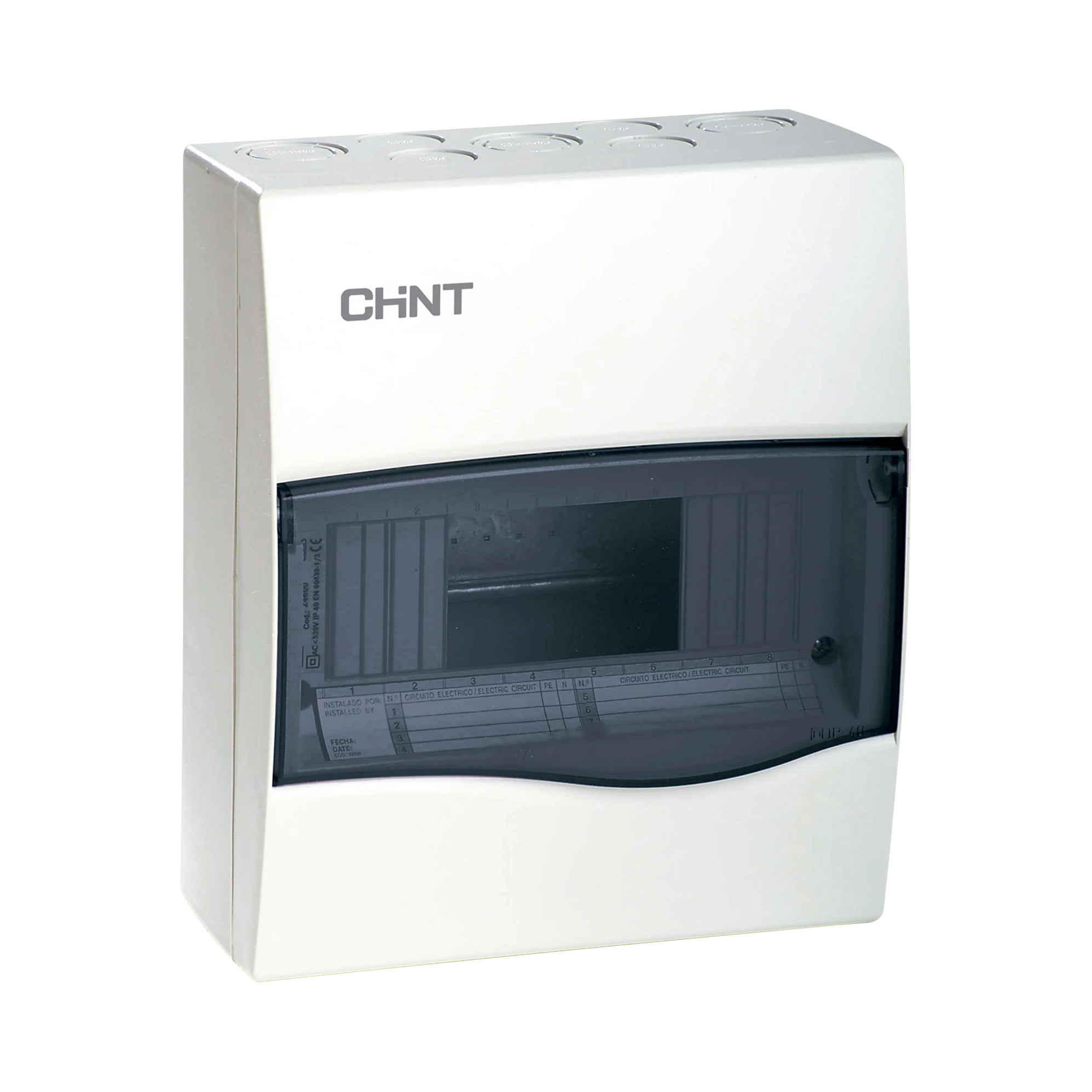 CD40S08--CHINT-al mejor precio encontrado--CAJA DE DISTRIBUCIÓN PARA SOBREPONER, IP40, 08 ...