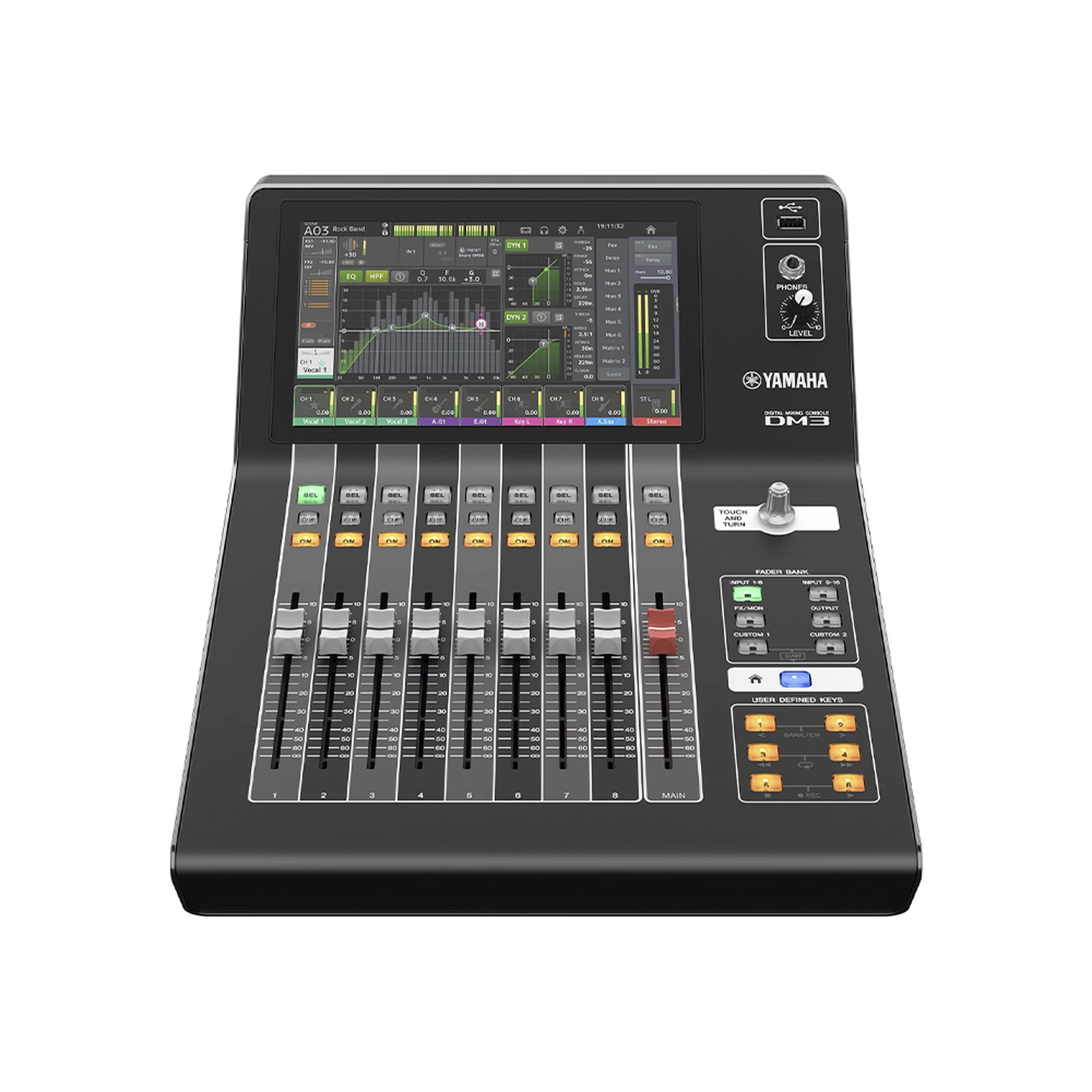 MEZCLADORA DIGITAL PARA GRABACIÓN O EN VIVO 16 X 8 PANTALLA TACTIL 9 ...