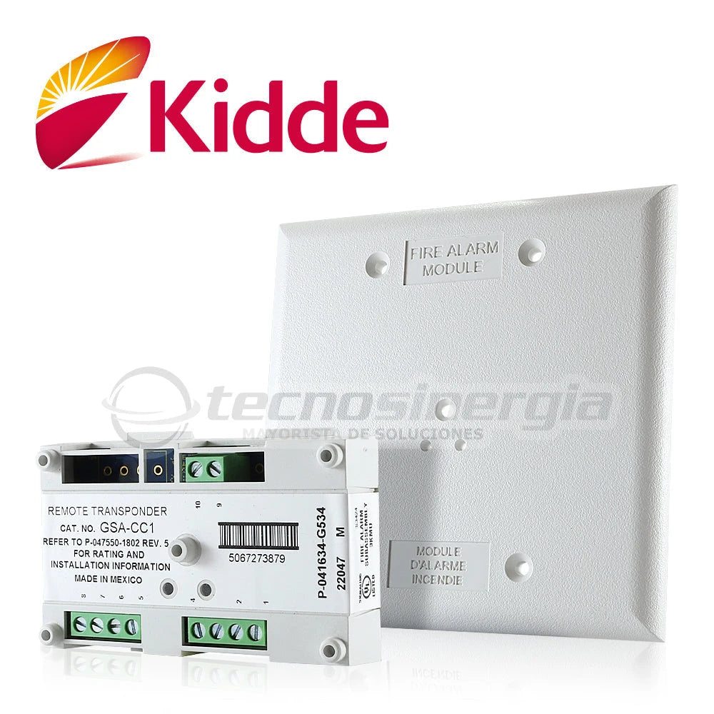 GSA-CC1--KIDDE-al mejor precio encontrado--MÔDULO DE CONTROL DE SIRENAS ...