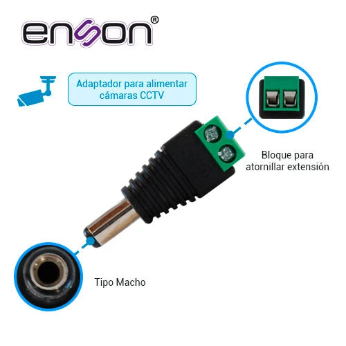 10X ENS-MC01 MACHO--ENSON-al mejor precio encontrado--KIT 10 CONECTORES DE CORRIENTE MACHO 10X ...