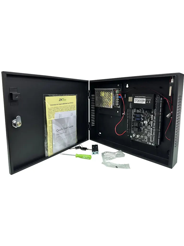 ZKTECO C3200PLUS- PANEL DE CONTROL DE ACCESO RFID, 2 PUERTAS, 4 VÍAS ...